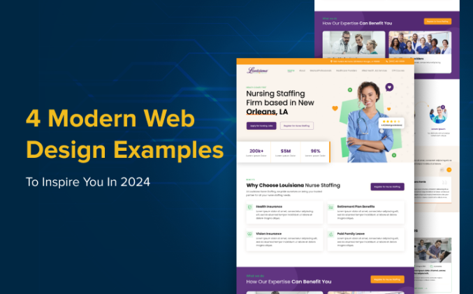 4 Modern Web Design Examples To Inspire You In 2024 - SmartSites