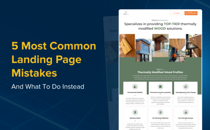 5 Most Common Landing Page Mistakes And What To Do Instead - SmartSites