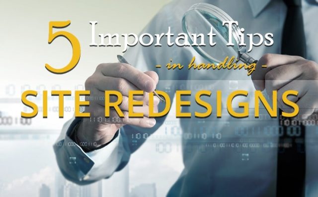 5 Important Tips For Handling Site Redesigns | Digital Marketing Blog ...