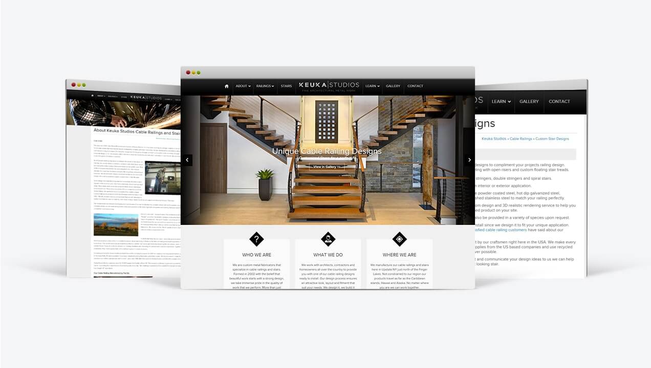 Keuka Studios, Custom Railings NY Digital Marketing | Web Design & SEO