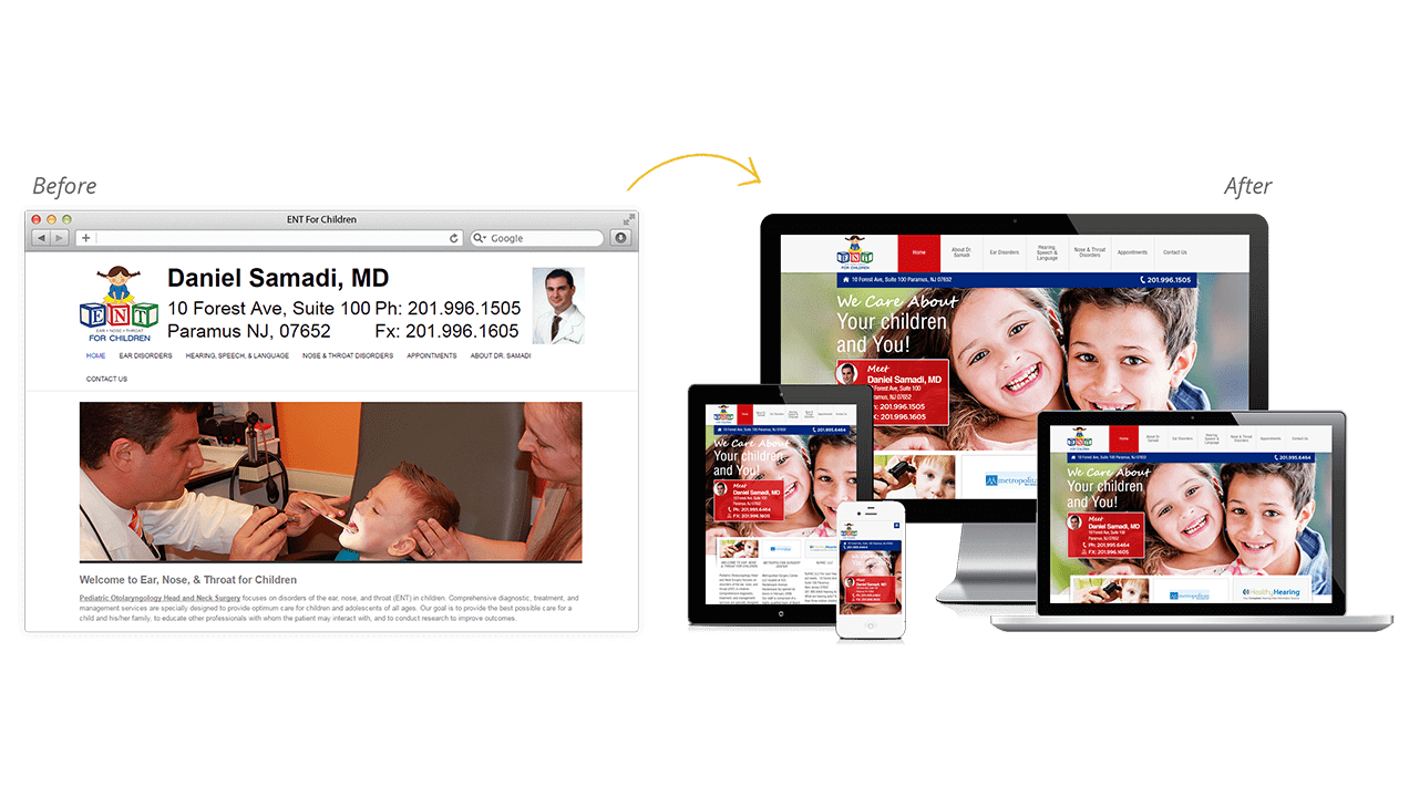 ENT for Children NJ Doctor Digital Marketing | Website Design & SEO