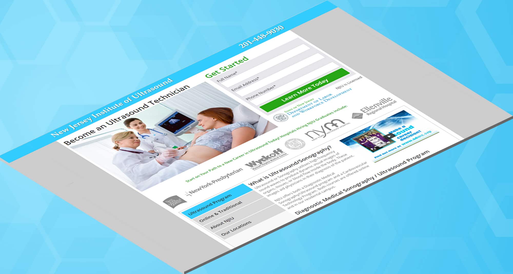 NJIU, NJ Ultrasound School & Training Digital Marketing & PPC Services