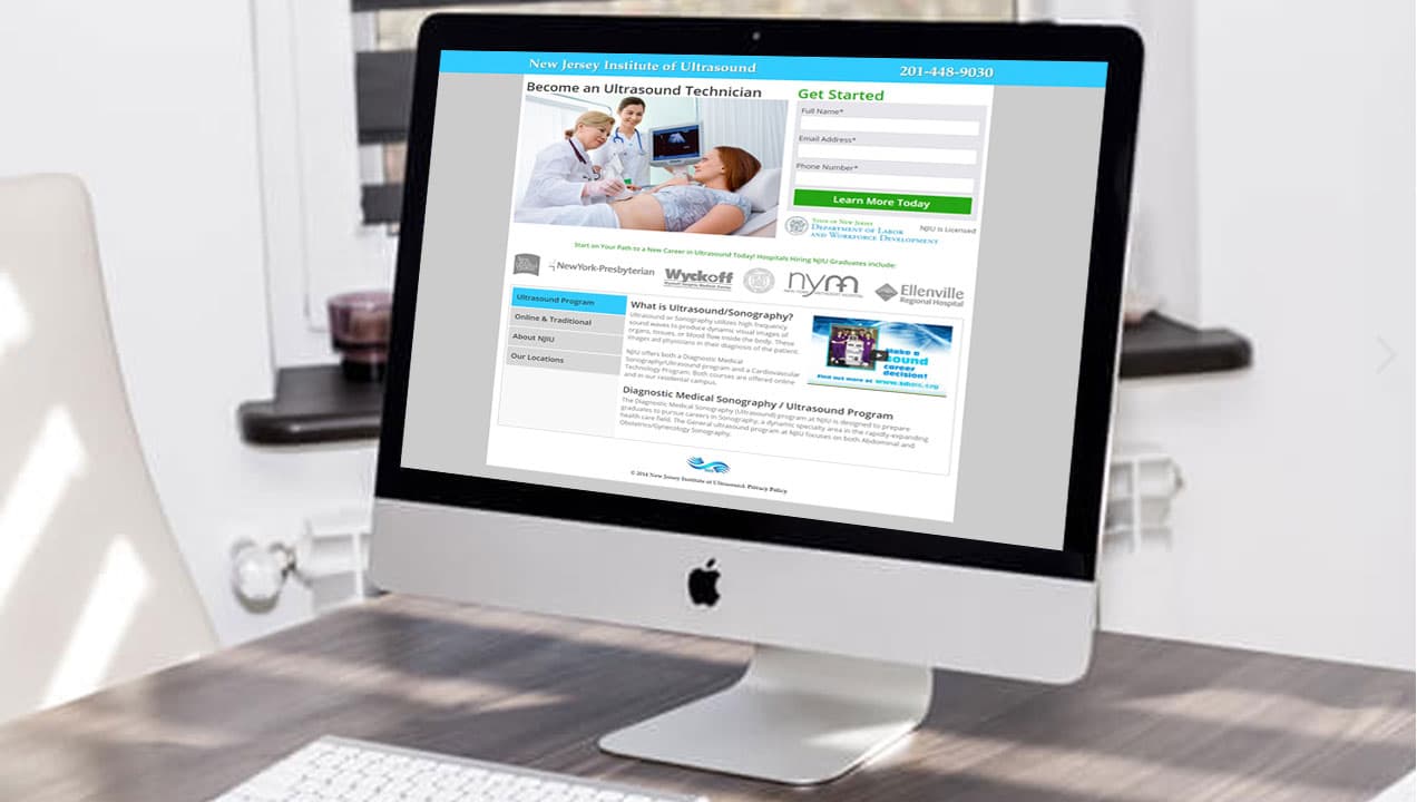 NJIU, NJ Ultrasound School & Training Digital Marketing & PPC Services