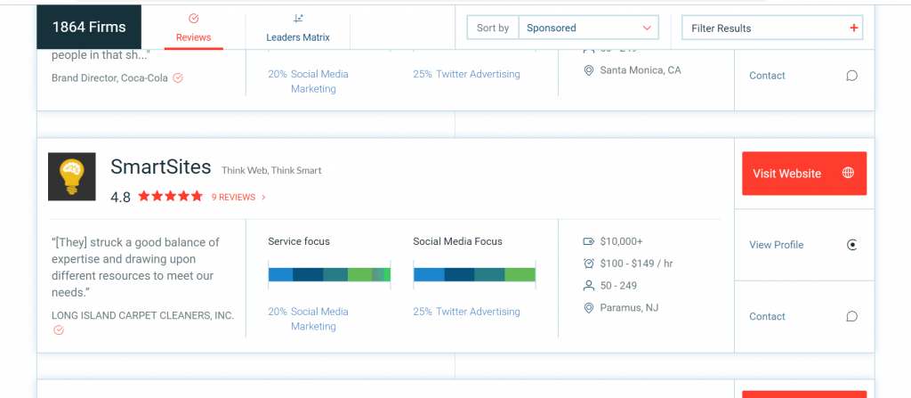 SmartSites Named A Top Marketing Agency By Clutch! - SmartSites