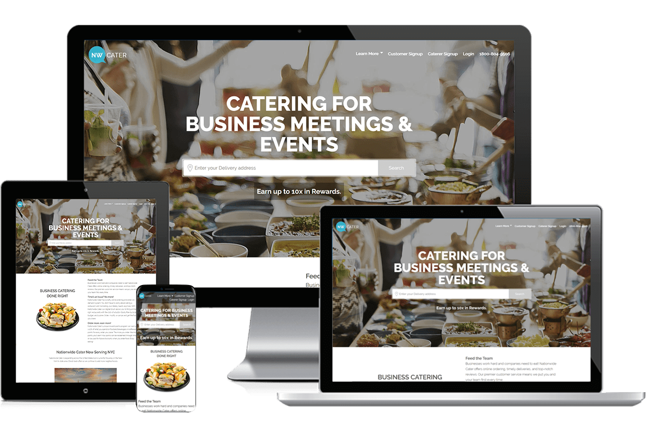 Catering Services Website Design | Best Web Design for Food Services